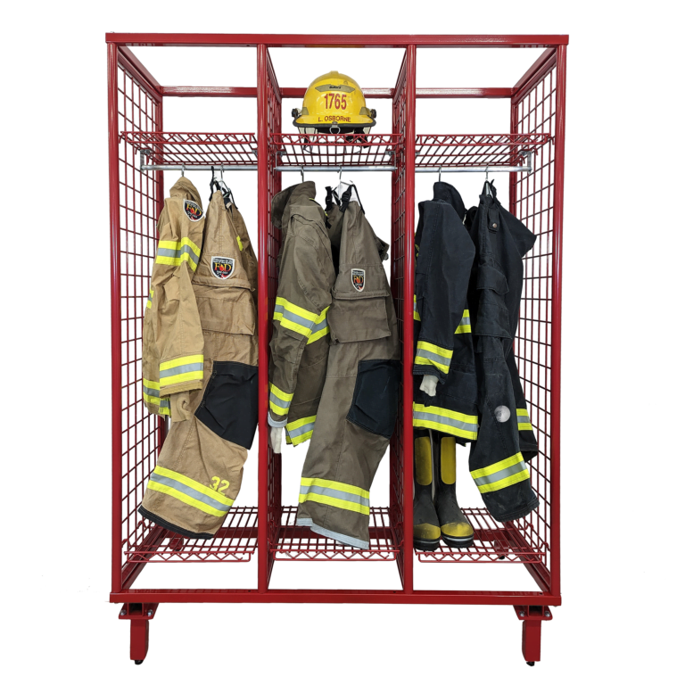 Double Sided Free Standing 24″ Turnout Gear Storage 6 Lockers – Circul ...